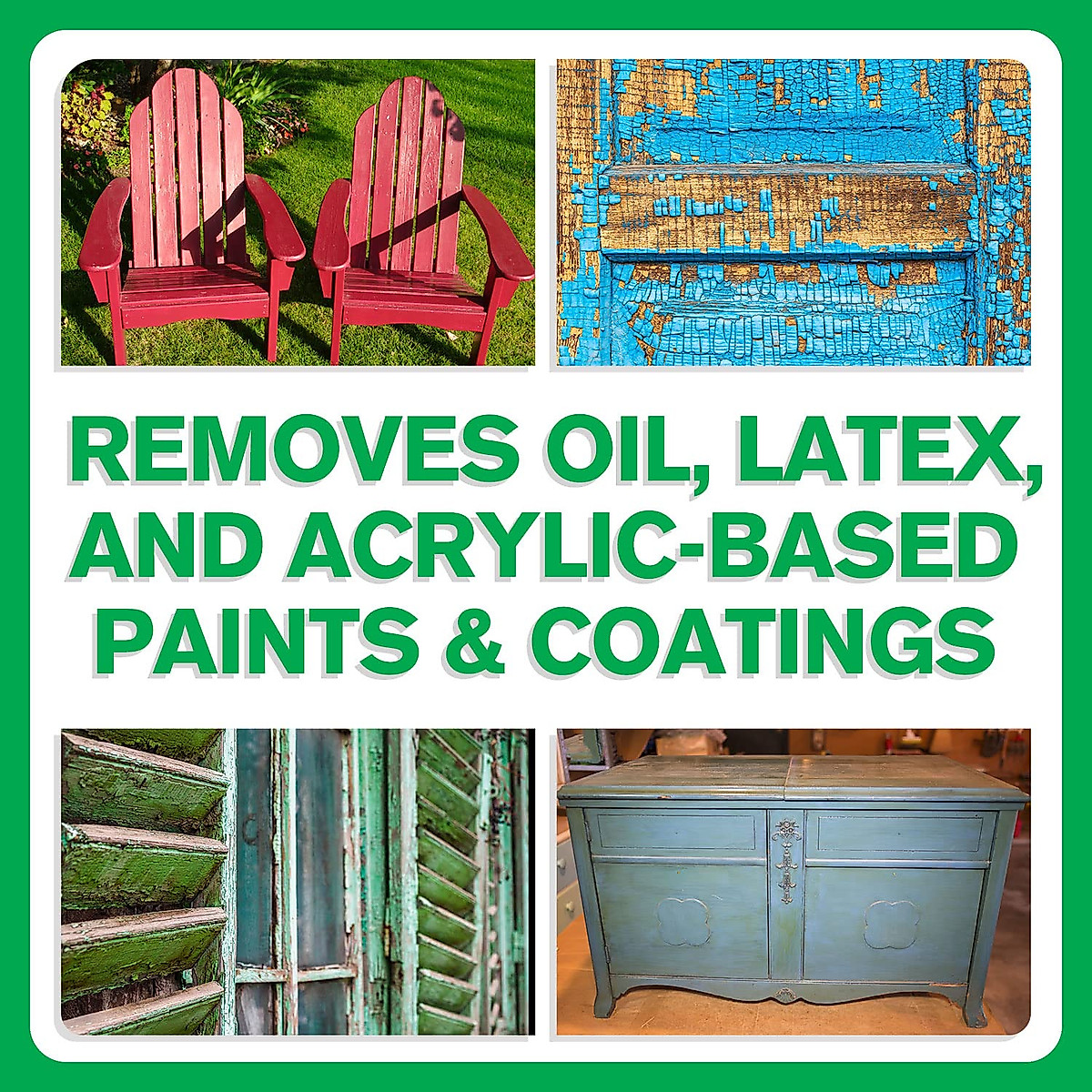 Smart Strip Advanced Paint Remover - Strips Multiple Layers of Acrylic, Latex, Oil, & Water-Based Paints, Stains, & Coatings - DIY Friendly - Quart