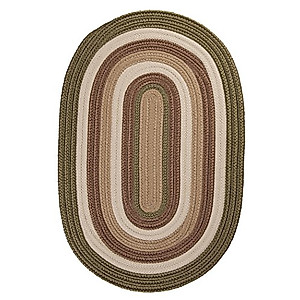 Colonial Mills Brooklyn Braided Rug, 4' x 6', Moss