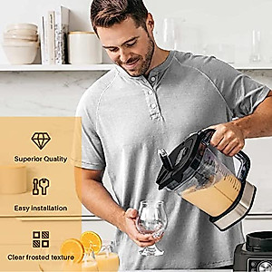 Yncotte Blender Lid Replacement for Ninja, Replacement Lid Blender Top Parts for Ninja Blender 72 oz Pitcher Compatible with NJ600 BL700 and BL500-BL781, Transparent