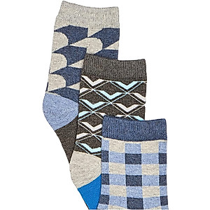 Jefferies Socks boys Fun Colorful Dress Crew 6 Pair Pack Socks, Multi, Medium US