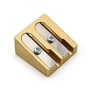 DUX Brass Wedge Pencil Sharpeners: Single (Brass)