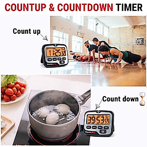 ThermoPro TP-02S Instant Read Meat Thermometer+ThermoPro TM01 Kitchen Timers for Cooking