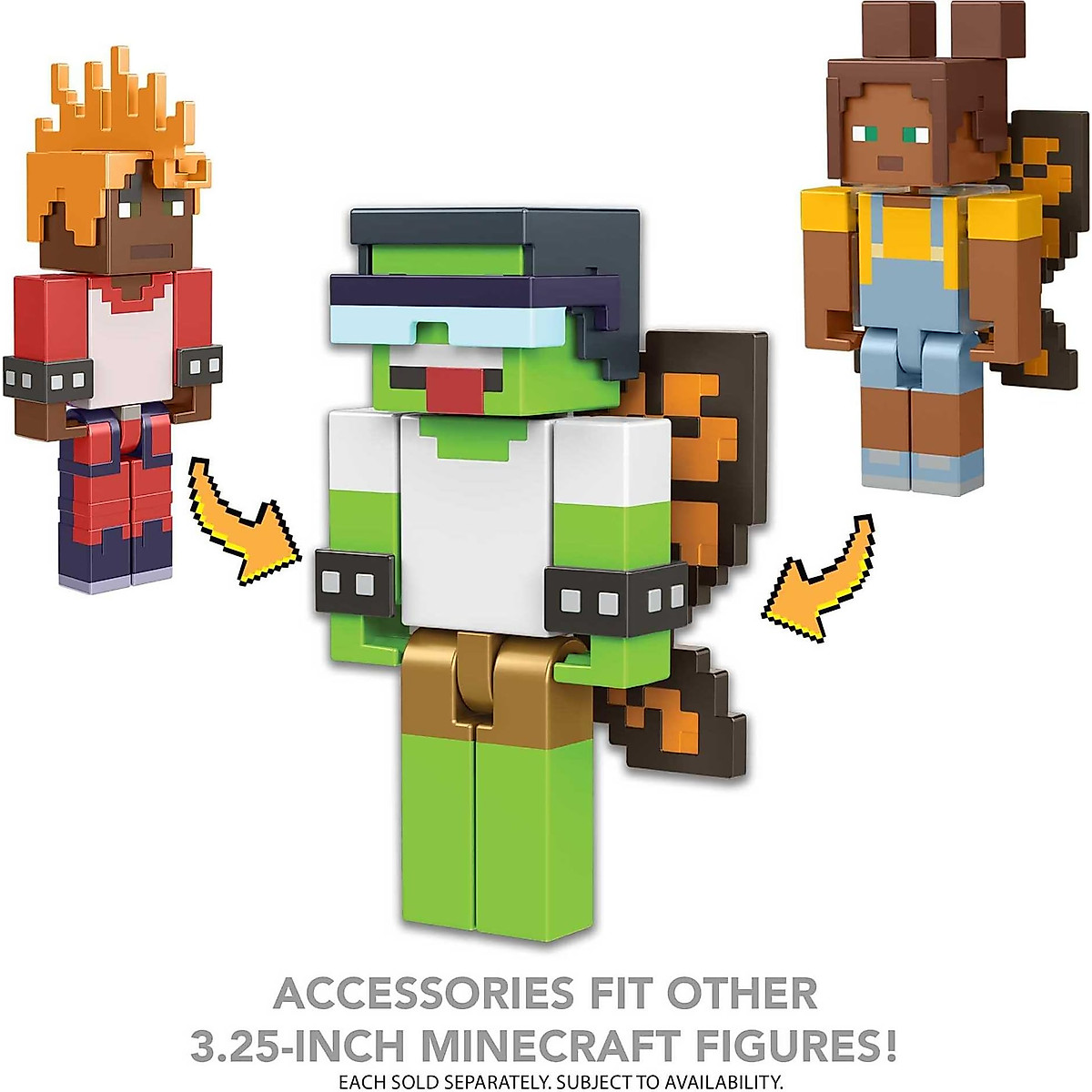 ​Minecraft Creator Series Fairy Wings Figure, Collectible Building Toy, 3.25-inch Action Figure with Accessories, Gift for Ages 6 Years & Older​