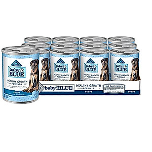 Blue Buffalo Baby BLUE Healthy Growth Formula Natural Puppy Wet Dog Food, Chicken and Vegetable Recipe 12.5-oz Cans (Pack of 12)