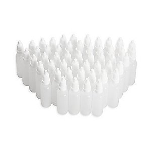 erioctry 50Pcs 30ML Empty Plastic Dropper Dropping Bottles(Drops of Plug Can Removable) Portable Plastic Refillable Bottles Containers (30ml)