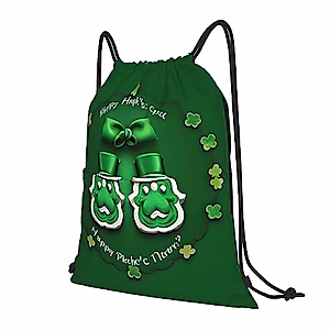 Drawstring Backpack for women,Versatile drawstring bag,Water-Resistant Cinch Bag,Gym sackpack-Happy St. Patrick's Day