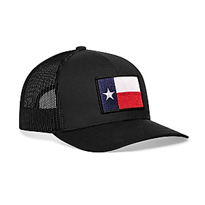 HAKA State Flag Series Trucker Hat for Men & Women, Adjustable Baseball Hat, Golf Hat Snapback Black