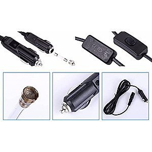 Portable Electric Pressure Washer Double Pump 12V High Pressure Powerful Washing Kit with 20 Feet Hose for Cars Home Garden