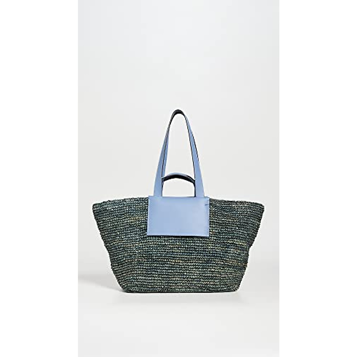 Proenza Schouler White Label Women's XL Morris Raffia Tote, Dove Grey, One Size