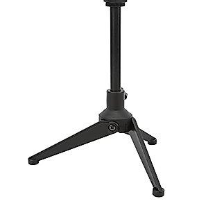 AUHX Mini Table Adjustable Mic Stand, Plastic Durable Detachable Portable Table Adjustable Mic Stand Practical for Conferences