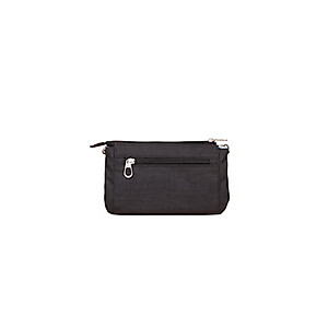 HAIKU Stride Small Womens RFID-Blocking Convertible Crossbody Wristlet Purse, Wallet and Cell Phone Crossbody Bag with Detachable Strap, Black in Bloom