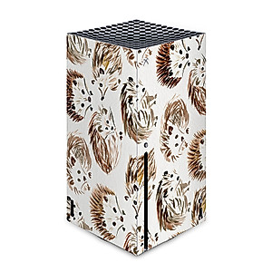Head Case Designs Officially Licensed Cat Coquillette Hedgehogs Art Mix Matte Vinyl Sticker Gaming Skin Case Cover Compatible with Xbox Series X Console