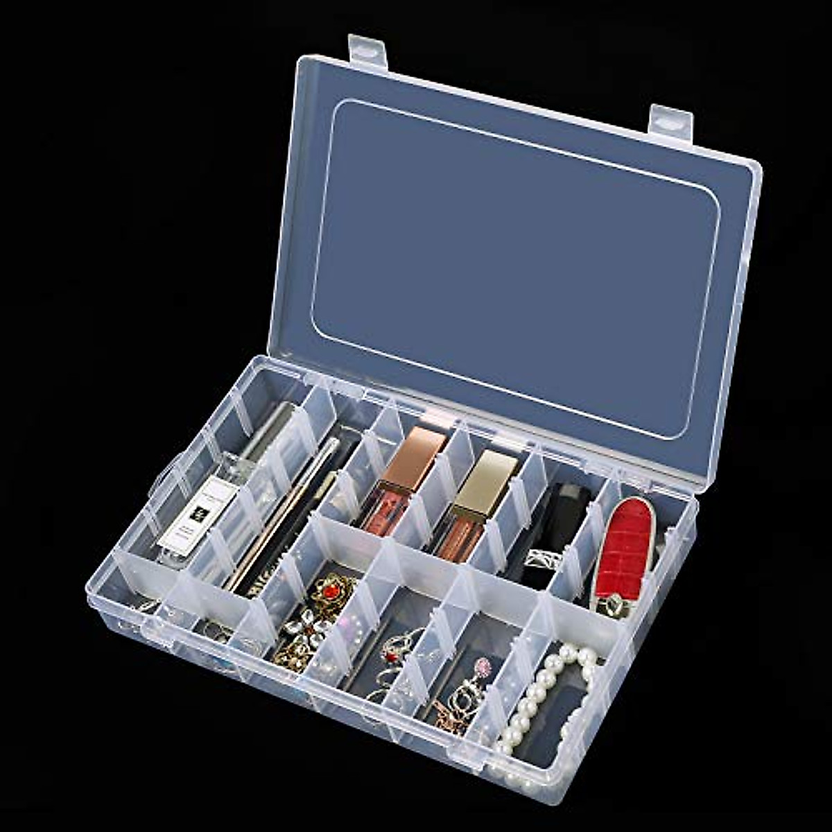 Benbilry 36 Grids Plastic Organizer Box w/Adjustable Dividers