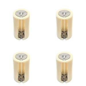 DSLRKIT 3AA(LR6) to D Size Parallel Battery Convertor Adapter Holder (Pack of 4)