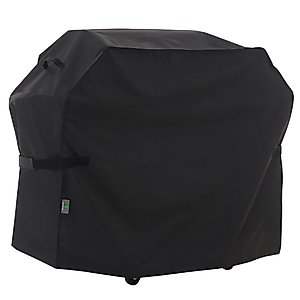 F&J Outdoors Grill Cover Waterproof UV Resistant for 2 Burner Charcoal Gas BBQ, 48Wx27Dx43H in,Black