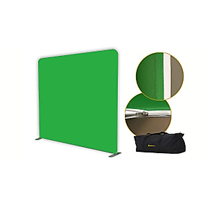 Glide Gear 8x8 Wrinkle Free BCK 50 Chromakey Gaming Video Photography Green Screen Backdrop