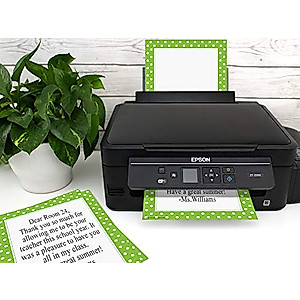 Teacher Created Resources Lime Polka Dot Computer Paper (4765)