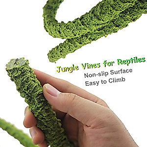 Hermit Crab Climbing Toys, Jungle Vines for Reptiles, Small Animal Terrarium Decor, Bendable, Artificial, for Hermit Crab, Frog, Reptile