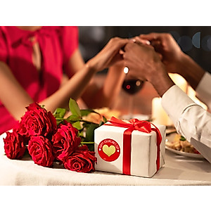 SICOHOME Happy Valentine's Day Stickers Label 36pcs 1.5" Valentine's Day Envelope Seals Labels Stickers Valentine's Day Gift Sticker Party Favor Stickers Envelope Seals Sticker Heart Stickers for Kids