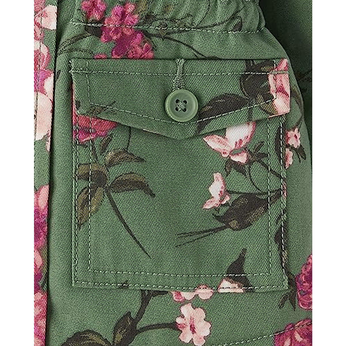 The Children's Place Baby Toddler Girl Heavy-Weight Winter Parka Jacket, Water-resitant, Sherpa Lined, Faux Fur Hood, Eucalyptus Leaf, 5T