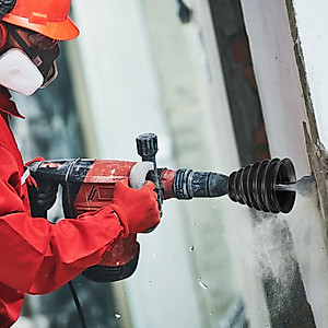 uxcell 5 Pcs Rubber Drill Dust Cover Collector, for Electric Hammer Impact Drill Ash Bowl, Device Tool Accessories, White