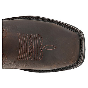 Wolverine Mens Rancher Wp St 10in Work Boot, Black/Brown, 9 US