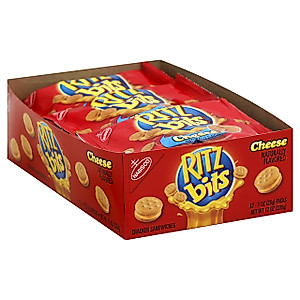 RITZ Bits Cheese Sandwich Crackers, 12 Count(Pack of 4)