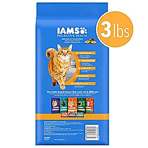 Iams Healthy Enjoyment Dry Cat Food Chicken & Salmon Recipe, 3 lb. Bag