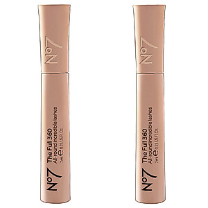 No7 The Full 360 All - in -1 Mascara, Brown/Black (Pack of 2)