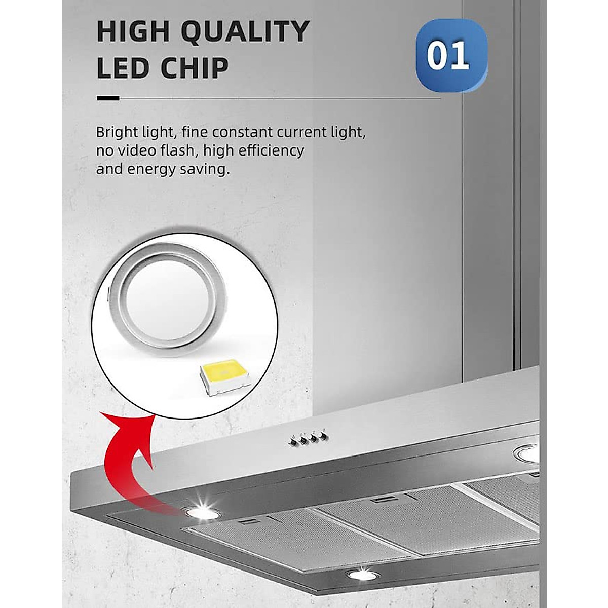 LIDESENMO 2-Pack Cooker Hood Light Bulb 2W LED 12V AC DC 20W Halogen Light Bulb Equivalent for 60mm Hole Frosted Glass Cover Smoke Exhauster Ventilator Lighting Bulb (Natural White 4000K)