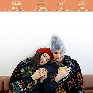 Shanfeirui Gamer Gifts - Perfect for Teens & Adults - Game Room Decor - Video Game Lover Gifts - Gaming Blanket - Gift Ideas for Gamers - Best Gifts for Men & Boys - 50" x 60" Gaming Blanket