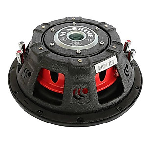 Massive Audio UFO10, 10 Inch Shallow Subwoofer - High Powered 600 Watt Shallow Mount Subwoofer, (3 Inch Voice Coil Dual 4 Ohm) Low Profile Car Subwoofer with Deep Bass. Sold Individually