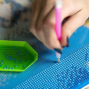 60000 Pieces 60 Color Rhinestones Diamond Painting Beads Flat Bottom Round Resin Diamond Bead Diamond Art Beads Diamond Art Replacement Diamonds for DIY Craft Diamond Painting Accessories