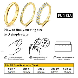 FUNEIA Stackable Gold Rings for Women Non Tarnish Trendy Dainty 14K Gold Plated Stacking Cubic Zirconia Thumb Ring Set Pack Statement Chunky Band Rings Promise Engagement Rings Size 7 8 9 10 11