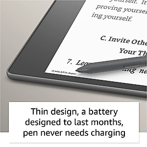 Certified Refurbished Kindle Scribe (16 GB) the first Kindle for reading, writing, journaling and sketching - with a 10.2” 300 ppi Paperwhite display, includes Basic Pen