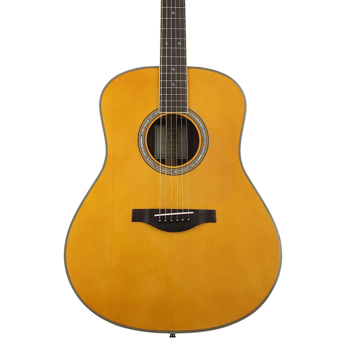 Yamaha L-Series Transacoustic Guitar with Hard Gig Bag - Dreadnought, Vintage Tint