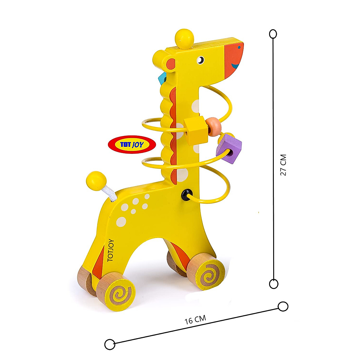 TOTJOY Montessori Toys for 1 Year Olds 18+ Months Wooden Educational Toy for Toddlers Shapes Sorting Stacking Toys Busy Board Sensory Toys Early Development & Activity Toys