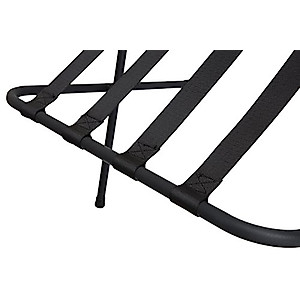 Mabel Home Metal Folding Luggage Rack Black