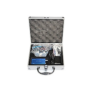 Dental Power Dental Binocular Loupes 3.5X 420mm + LED Head Light Lamp +Aluminum Box (Blue)