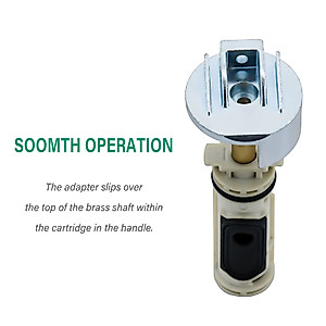 1222 Replacement Cartridge with 116653 Handle Adapter Kit for Moen, Compatible with One Hanlde Posi Temp Faucet