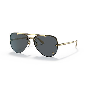 Versace VE2231-100287 Sunglasses GOLD w/DARK GREY 60mm