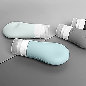 Gemice Travel Bottles for Toiletries, TSA Approved Travel Containers Leak Proof Silicone Squeezable Travel Accessories Set 2oz 3oz for Shampoo Conditioner Lotion Body Wash (16 Pack)