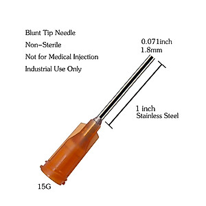 Shintop 100ml Syringe with 15G 1 Inch Blunt Tip Needles and Long Plastic Tubing for Glue Applicator, Experiments and Industrial Use (Pack of 3)