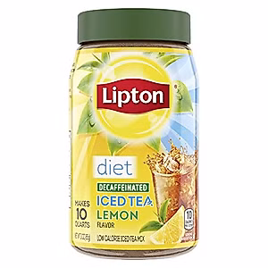 Lipton Iced Tea Mix, Lemon Tea, Decaf Tea, Diet Tea, Makes 10 Quarts