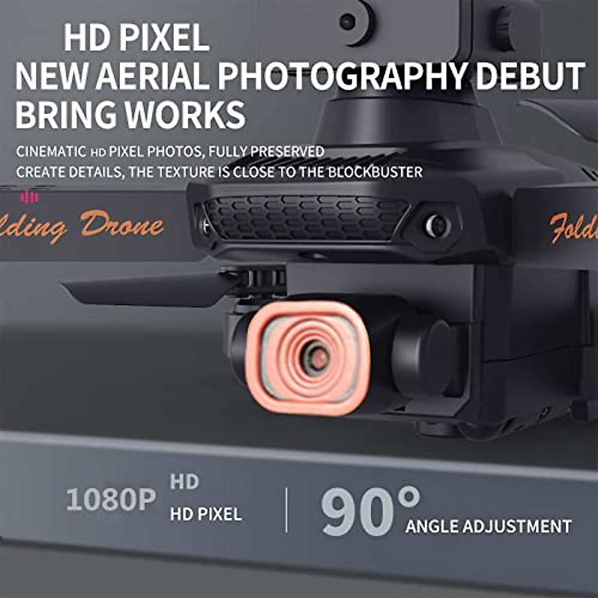 Mini Drone With 1080P Dual HD FPV Camera, FPV Foldable Remote Control Toys Gifts For Boys Girls, with Carrying Case, 𝖮𝗇𝖾 𝖪𝖾𝗒 Take Off/Land, Altitude Hold, Speed Adjustment