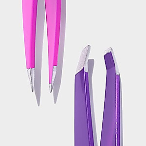 Mini Hair Removal Tweezer Set by Revlon, Travel Set, High Precision Tweezers for Men, Women & Kids, Stainless Steel (Pack of 1)
