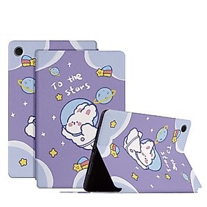 Nuouxoco for Samsung Tab A8 10.5 inch Case Multi-Angle Smart Stand Shell Cover Protective Case for Samsung Galaxy Tab A8 Tablet 2022 (SM-X200/X205/X207) Case - Cute Rabbit