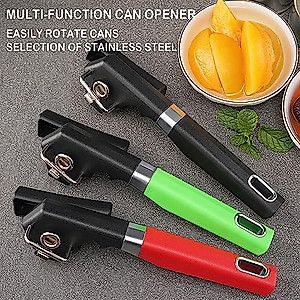 Tourvee Safe Cutting Bottle Opener for Kitchen and Restaurant - Handheld Bottle Opener, Manual, Smooth Edge; Food grade stainless steel bottle opener (black)