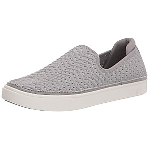 UGG K CAPLAN Slip-ON Sneaker, SEAL METALLIC KNIT, 1 US Unisex Little Kid