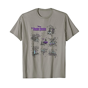The Haunted Mansion Iconic Locations Collage Poster T-Shirt